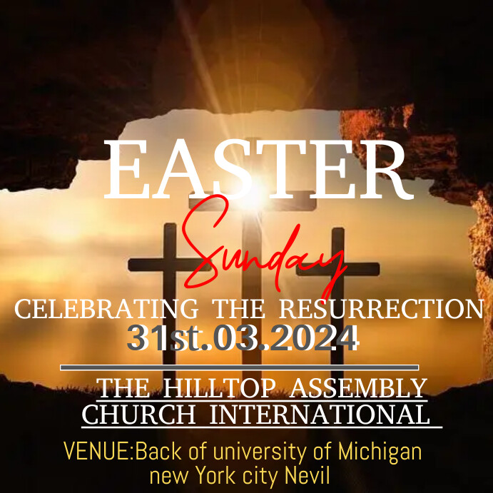 Easter Sunday Template | PosterMyWall