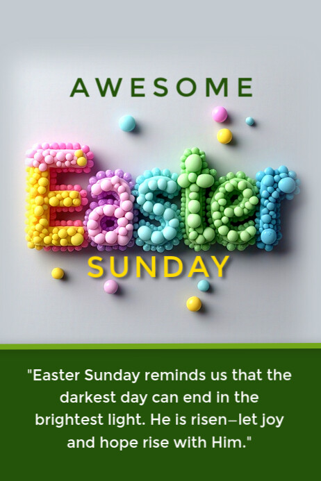 Easter Sunday Template | PosterMyWall
