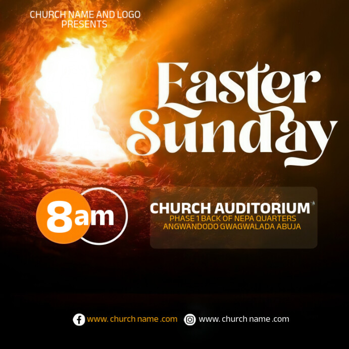 Easter Sunday Template | PosterMyWall