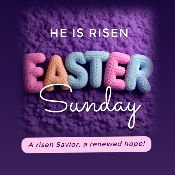 Easter Sunday Template | PosterMyWall