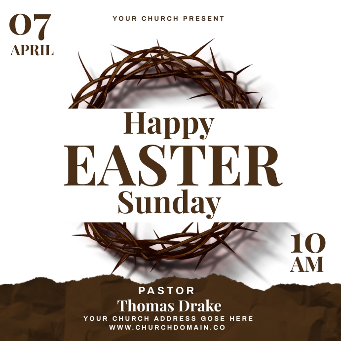 EASTER SUNDAY Template | PosterMyWall