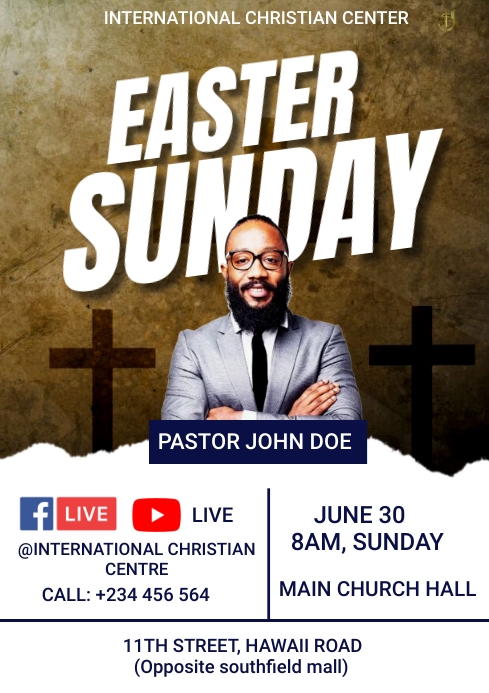 easter sunday Template | PosterMyWall