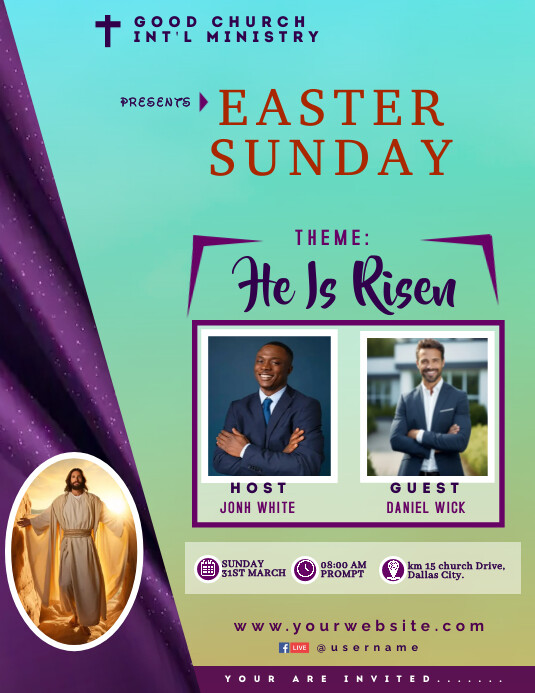 Plantilla de Easter sunday | PosterMyWall