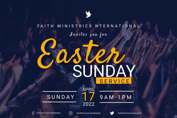 Easter sunday Template | PosterMyWall
