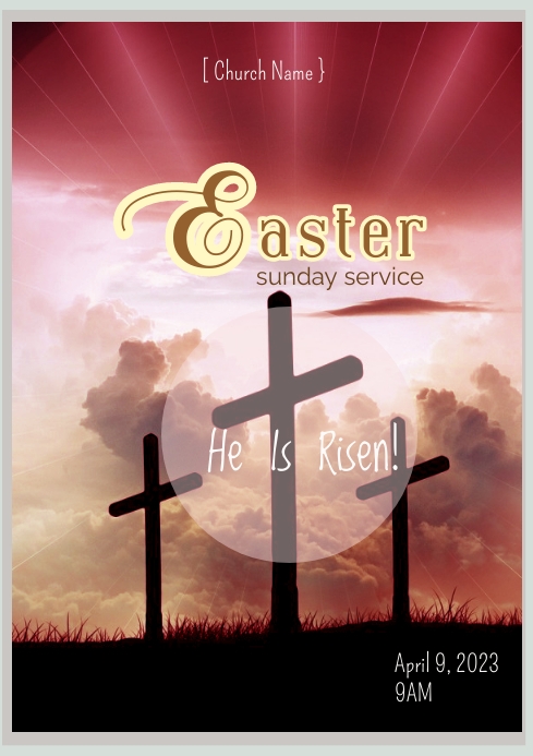 Easter Sunday Template | PosterMyWall
