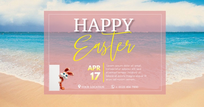 EASTER SUNDAY FACEBOOK TEMPLATE.C | PosterMyWall