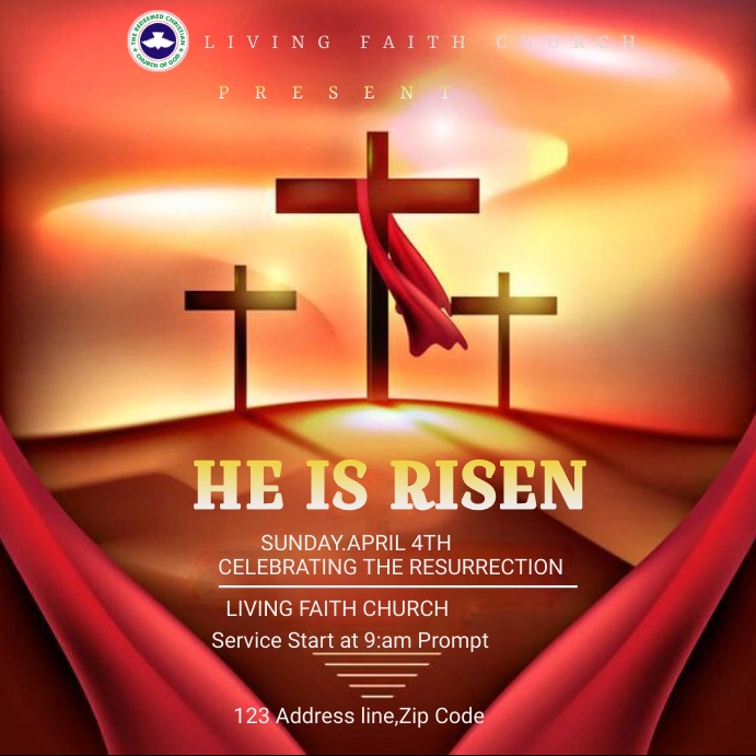 EASTER SUNDAY FLYER Template | PosterMyWall