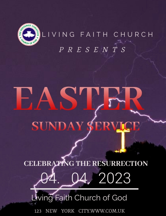 Copy of EASTER SUNDAY FLYER | PosterMyWall