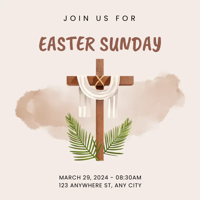 Copy of Easter Sunday Flyer | PosterMyWall