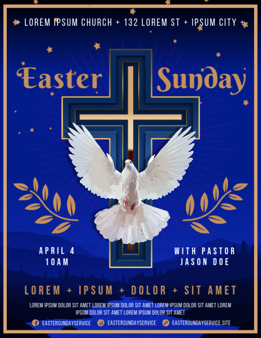 Copy of EASTER SUNDAY FLYER | PosterMyWall