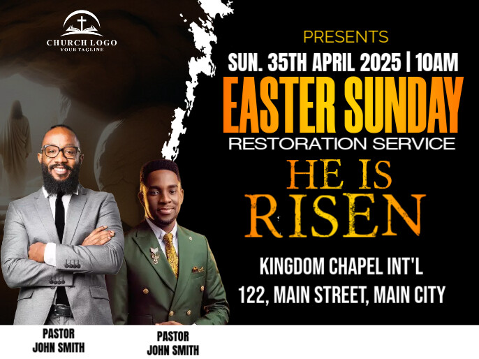 Copy of easter sunday flyer | PosterMyWall
