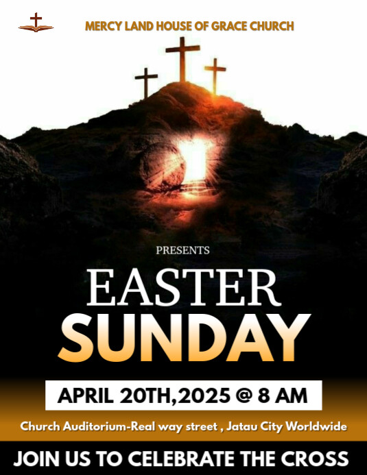 Easter sunday flyer Template | PosterMyWall