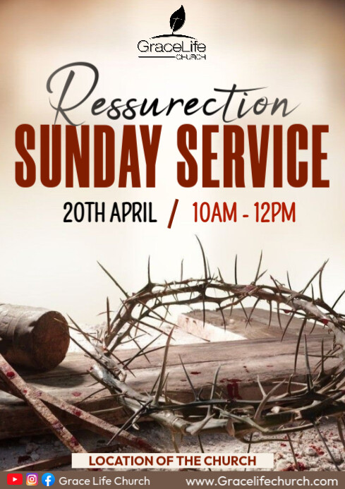 Copy of Easter Sunday Flyer | PosterMyWall