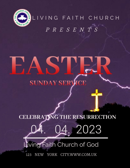 Copy of EASTER SUNDAY FLYER | PosterMyWall