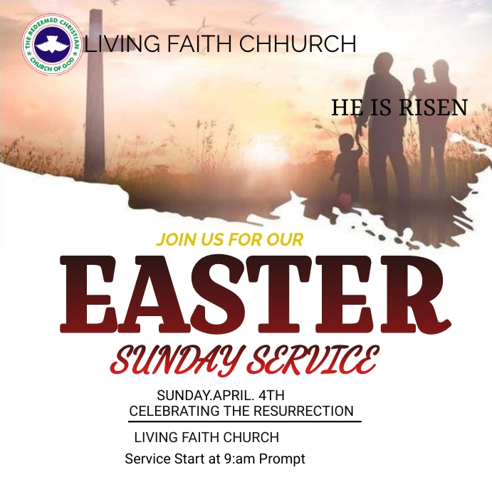 Plantilla de EASTER SUNDAY FLYER | PosterMyWall