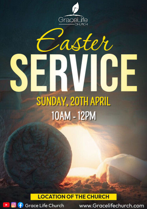 Copy of Easter Sunday Flyer | PosterMyWall