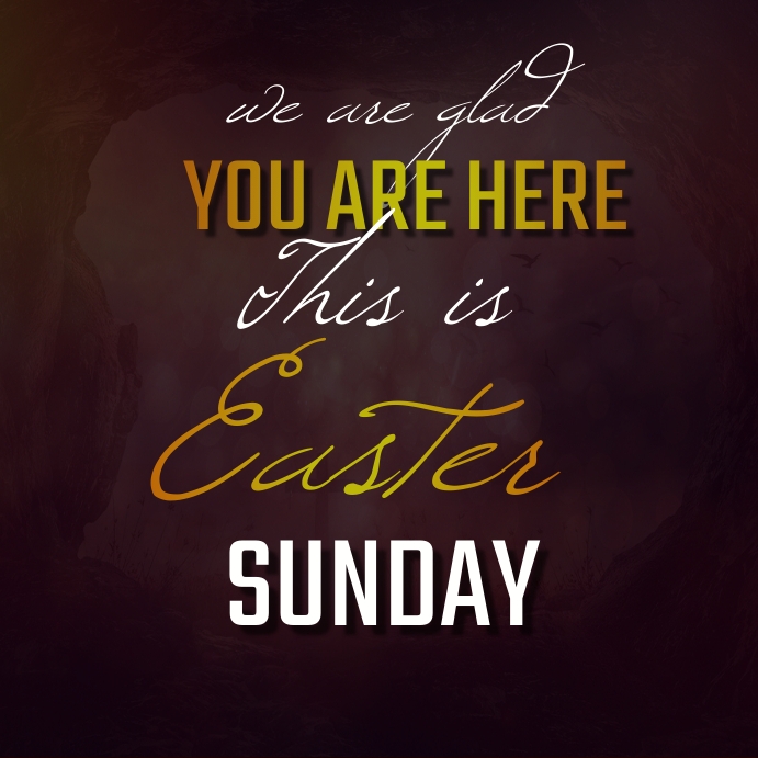 easter sunday flyer poster template | PosterMyWall