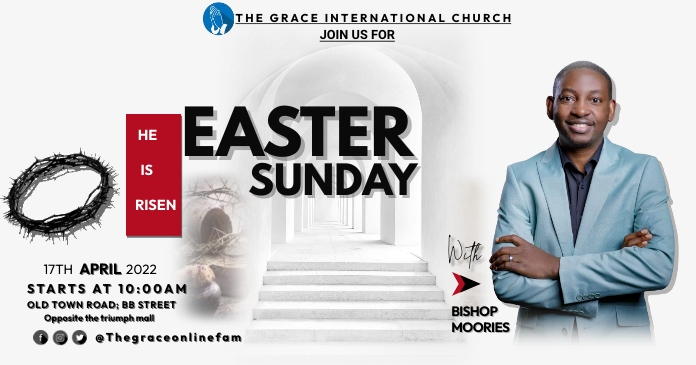 Copy of easter sunday flyer template (1) | PosterMyWall