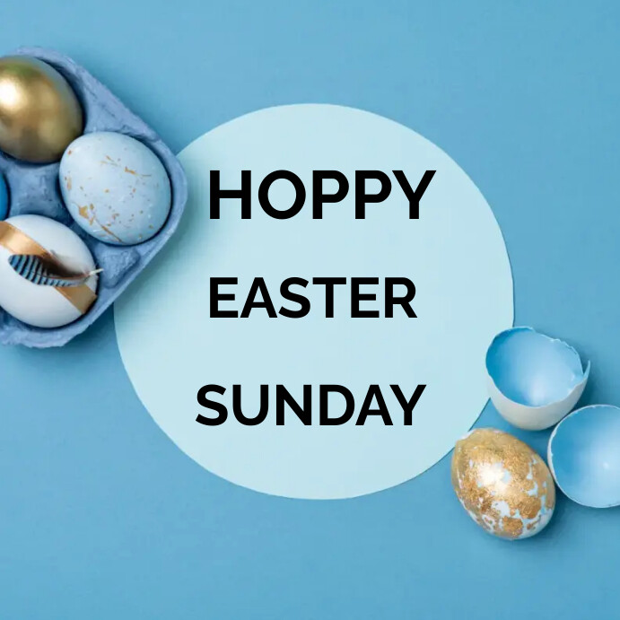Easter Sunday flyer template design | PosterMyWall