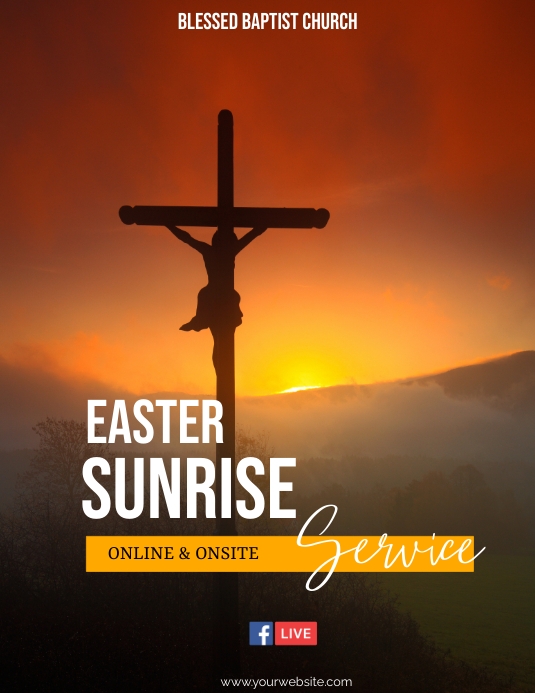 EASTER SUNDAY FLYER TEMPLATE.E | PosterMyWall