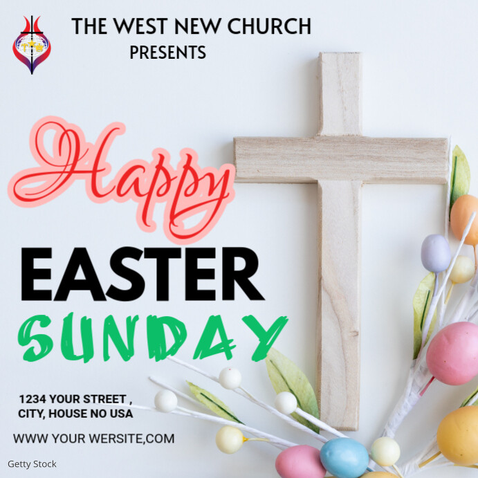 Easter sunday flyer useaster sunday Template | PosterMyWall