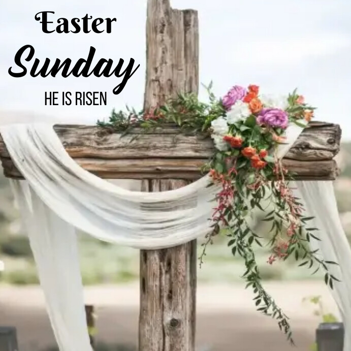 Easter Sunday Instagram post Template | PosterMyWall