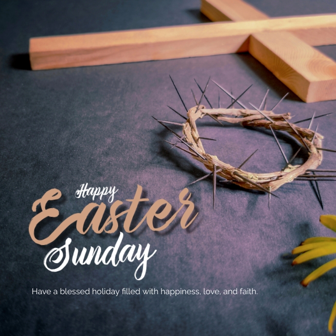 Plantilla de Easter Sunday Instagram Post | PosterMyWall