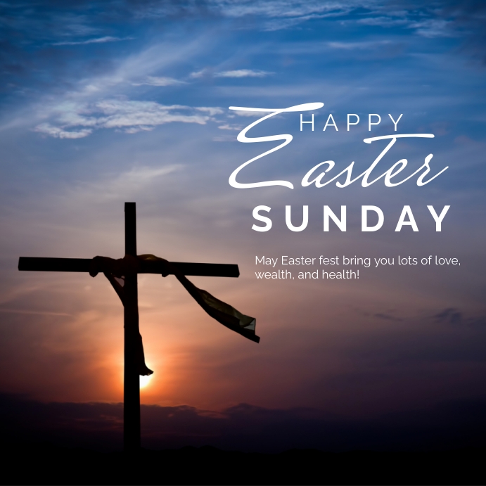Plantilla de Easter Sunday Instagram Post | PosterMyWall