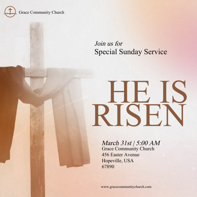 Easter Sunday Instagram Post Template | PosterMyWall