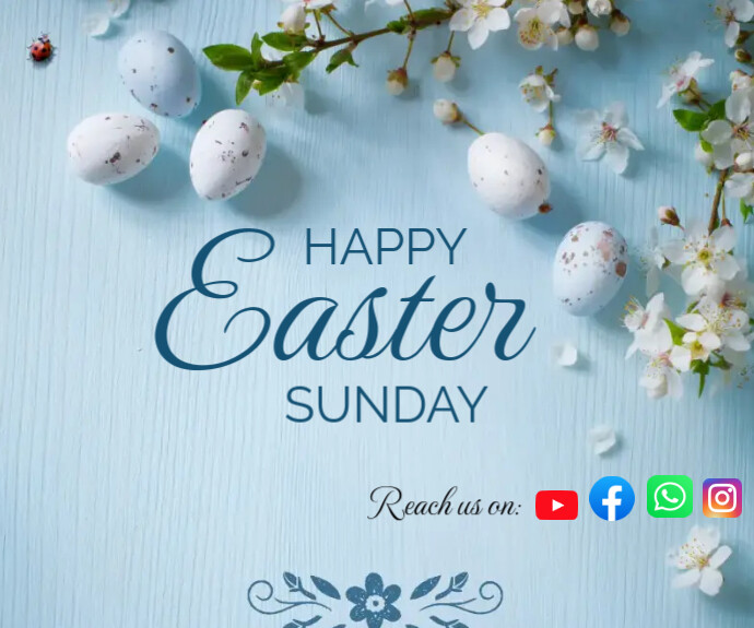 Easter Sunday Instagram poster template (1) | PosterMyWall