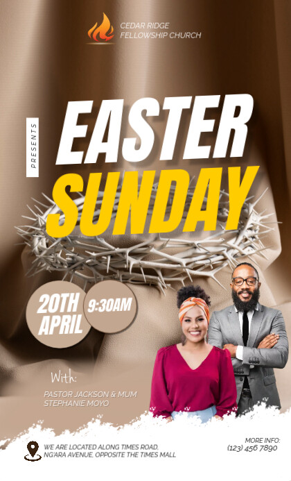 Copy of Easter Sunday Poster | PosterMyWall