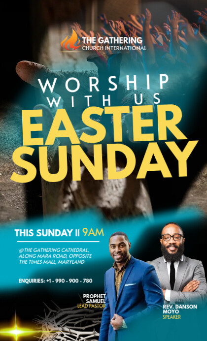 Easter Sunday Poster Template | PosterMyWall