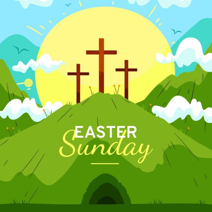 Copy of Easter Sunday poster design template | PosterMyWall