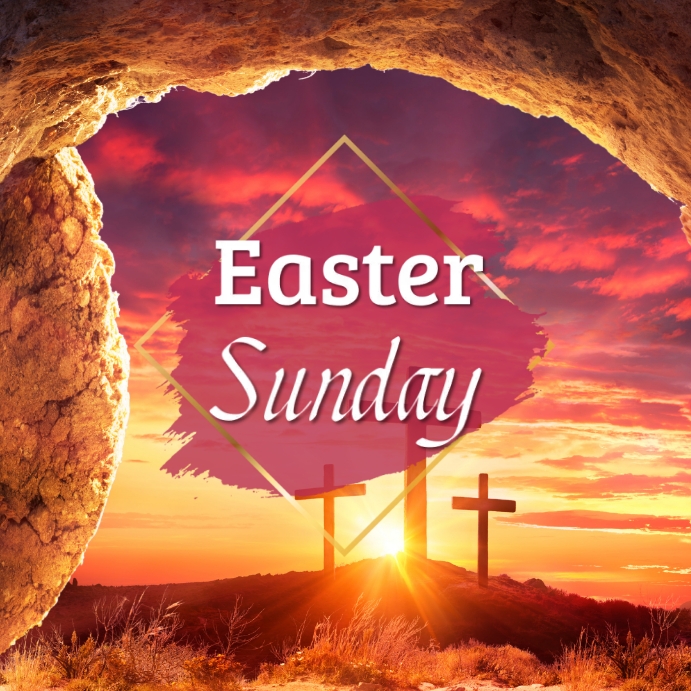 Modèle Easter Sunday Poster | PosterMyWall