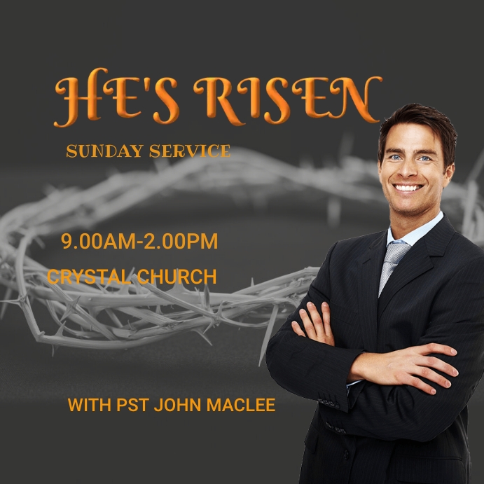 Copy of easter sunday poster | PosterMyWall