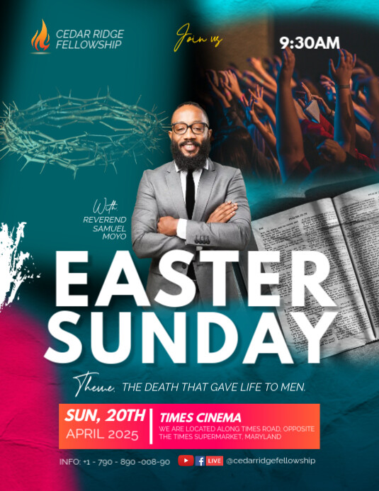 Copy of Easter Sunday Poster | PosterMyWall