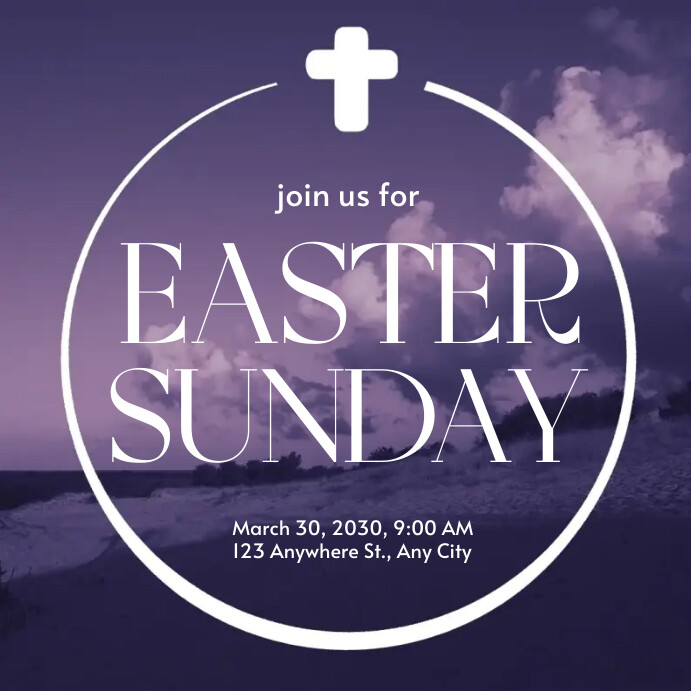 Easter Sunday Poster Template | PosterMyWall