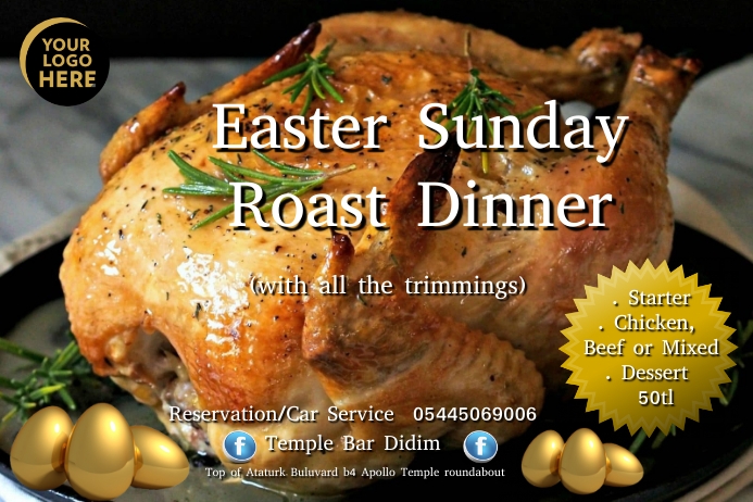 Copy of Easter Sunday Roast Dinner | PosterMyWall