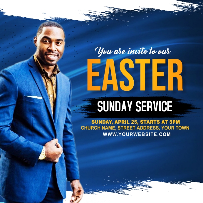 Copy of Easter Sunday Service Ads | PosterMyWall