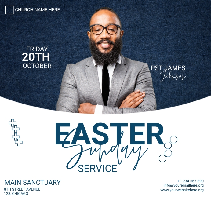 Layanan Minggu Paskah Templat | PosterMyWall