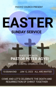 Easter Service Template | PosterMyWall