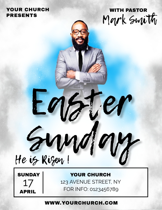 Easter Sunday Service Template | PosterMyWall