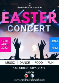 Easter Sunday concert Template | PosterMyWall