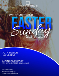 Sunday easter service Template | PosterMyWall