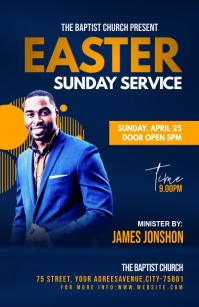 Easter Service Template | PosterMyWall