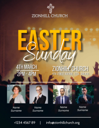 Sunday easter service Template | PosterMyWall