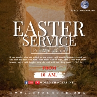 Easter service Template | PosterMyWall