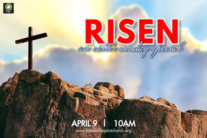Copy of easter sunday service poster | PosterMyWall