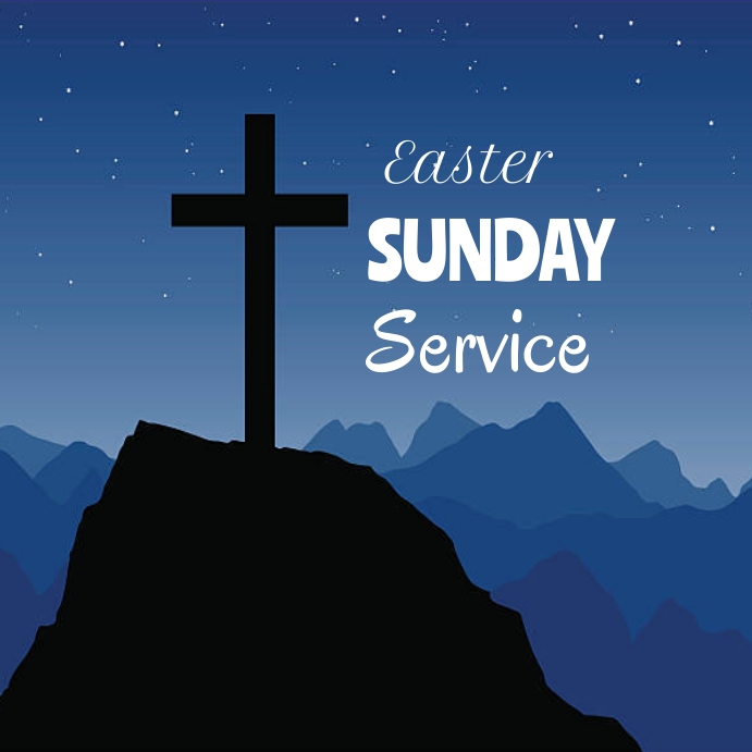 easter sunday service template design | PosterMyWall