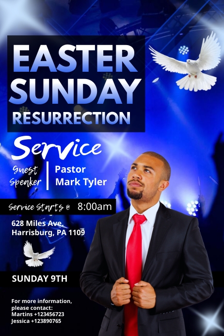 Easter Sunday Service Templates | PosterMyWall